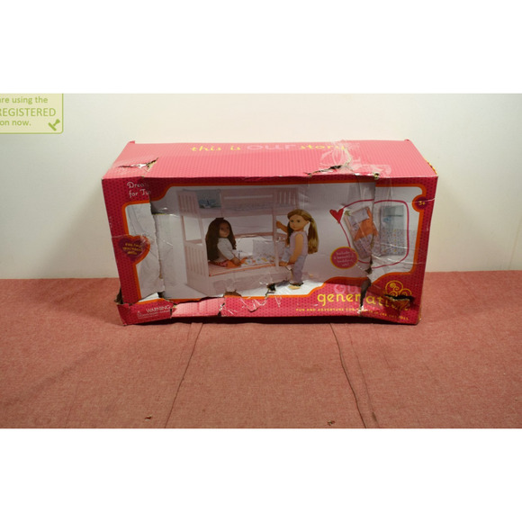 Toys | Our Generation Dreams For Two Pink Bunk Beds Accessory Set For ...